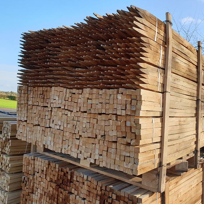 Hardwood Square Sawn Tree Stakes | British Hardwood Tree Nursery