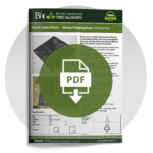 Weed Control Mats | Weed Matting | British Hardwood Tree Nursery